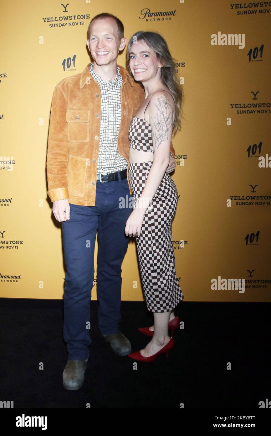 `Yellowstone` Season 5 Premiere In New York -PICTURED: Jefferson White and Casey Wortmann ...